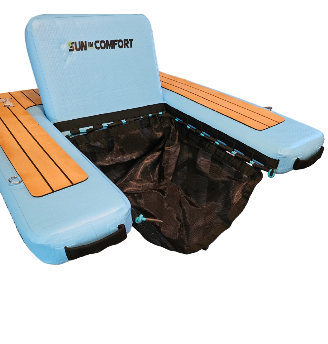 Sun In Comfort | Inflatable ChillOut Chair water float Blue | Sun In ...